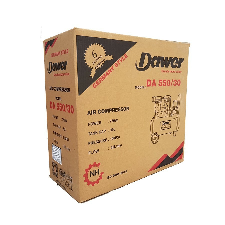 Máy Nén Khí Không Dầu Dawer DA 550-30 800W